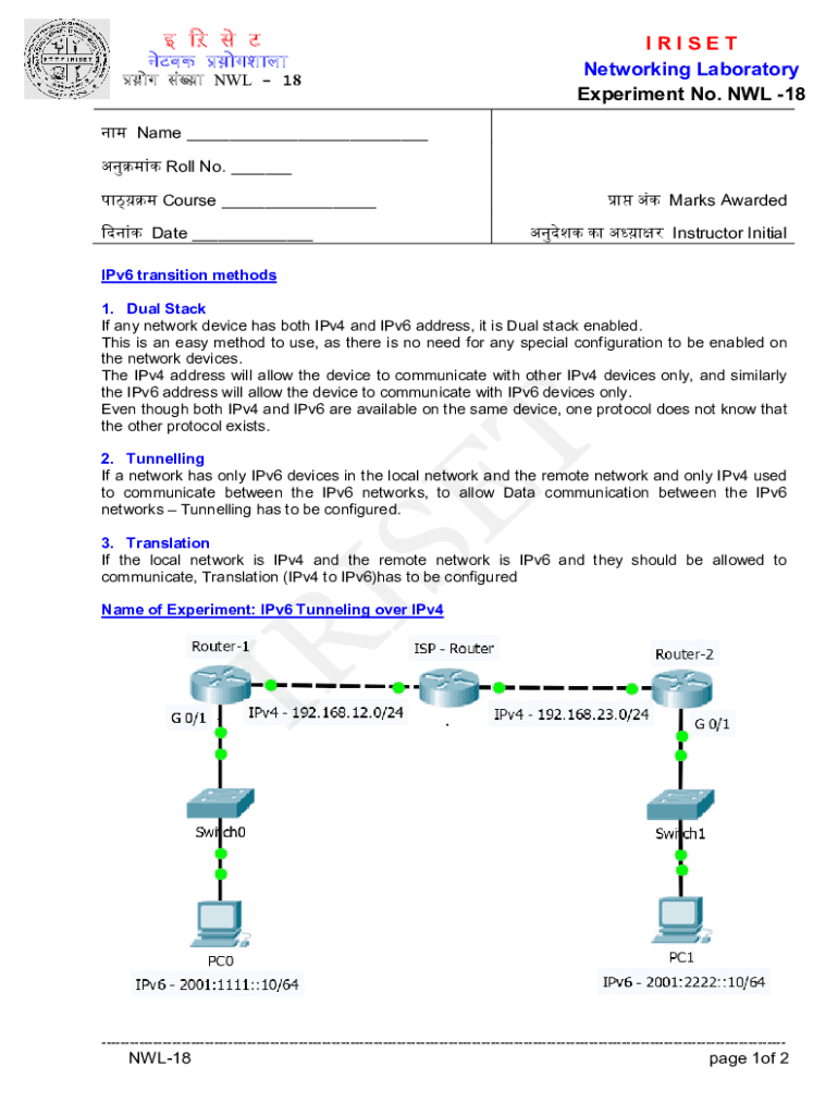 Fillable Online - 15 IRISET NETWORK LABORATORY Fax Email Print - pdfFiller