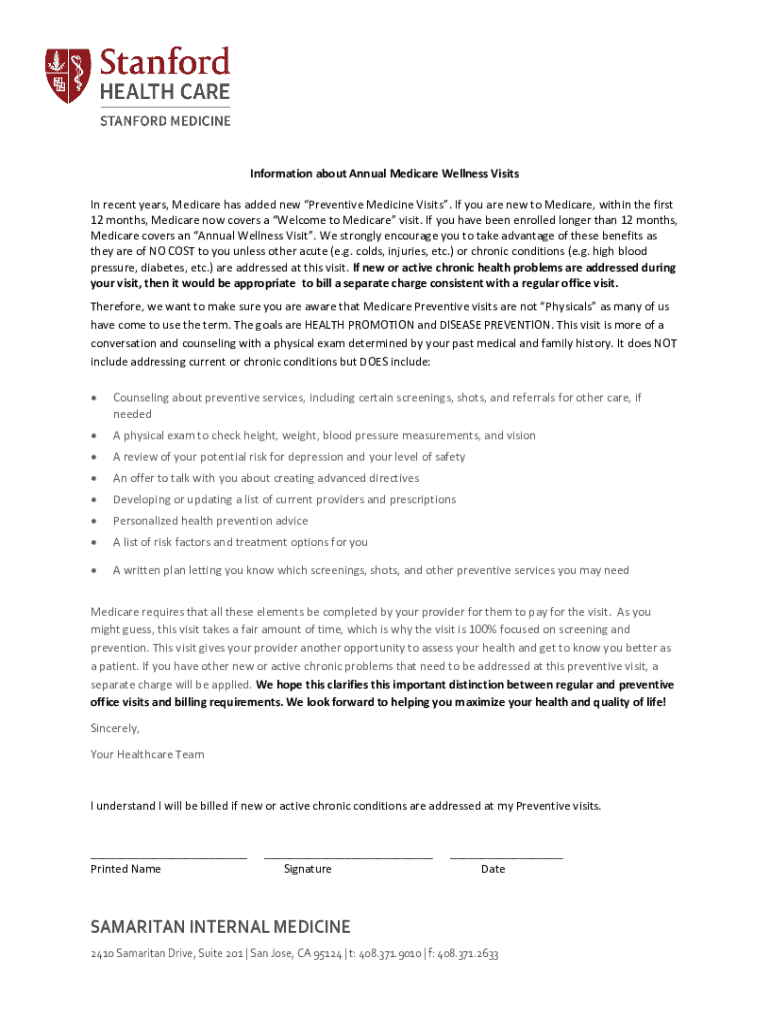 Fillable Online 7 common questions about Medicare Annual Wellness ...