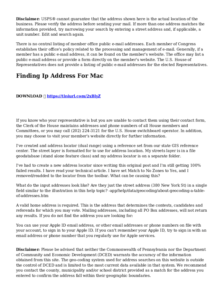 Fillable Online Why Is My Address Not Valid and How to Verify It? Fax Email Print - pdfFiller