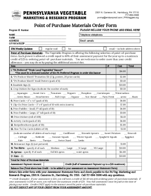 Fillable Online IPM Information & Point of Purchase Order Form Fax ...