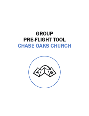Fillable Online group leader pre-flight tool Fax Email Print - pdfFiller