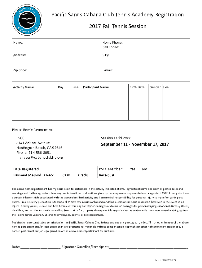 Fillable Online Celebrating Over 50 Years of Competitive Tennis. Fax Email Print - pdfFiller