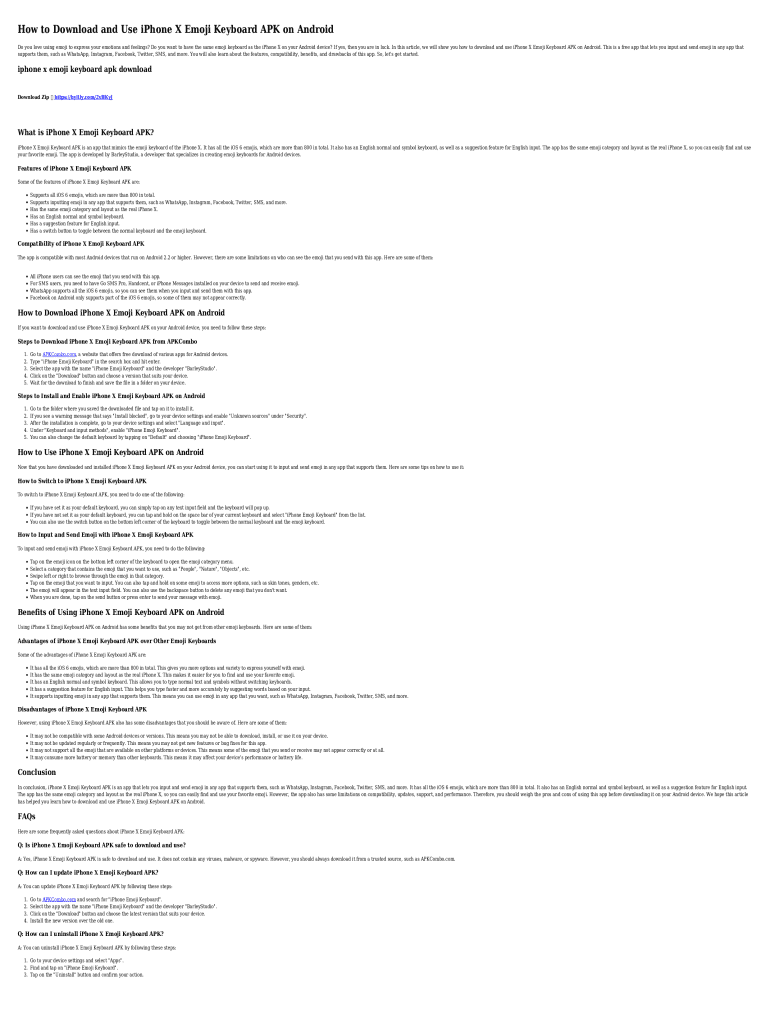 Fillable Online Phone X Emoji Keyboard - Apps on Google Play Fax Email Print - pdfFiller