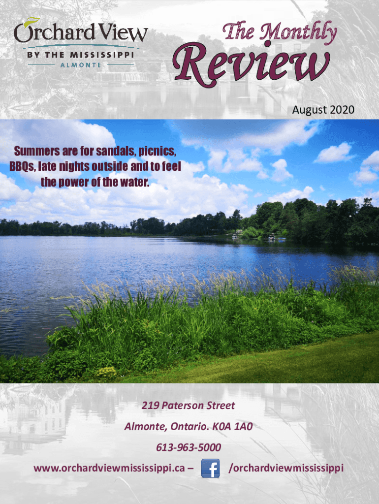 Fillable Online Orchard View Mississippi - Retirement Community in ...