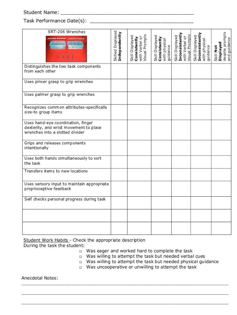 Fillable Online Fine Motor Training Tasks Fax Email Print - pdfFiller