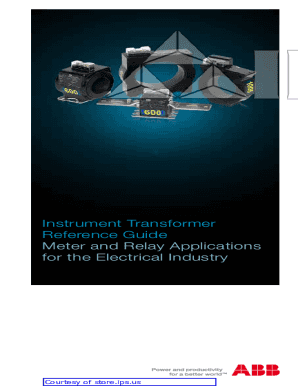 Fillable Online Instrument Transformer Reference Guide for Utility ...