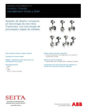 Completable En línea FV4000, FS4000 - Caudalmetro Vortex y Swirl ...