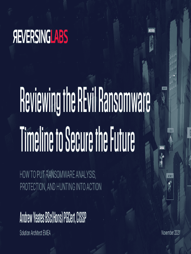 Fillable Online REvil ransomware: how least privilege could have saved ... Fax Email Print ...