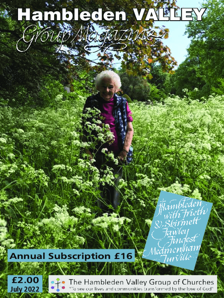 Fillable Online Cover: Pam Harper in cow parsley, Turville photo Mark ...