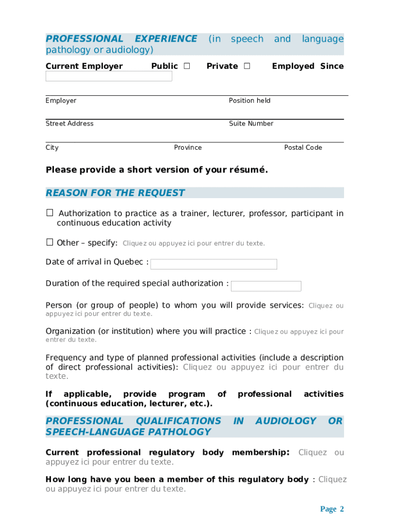 Guidelines for the issuance of a special authorization Doc Template ...