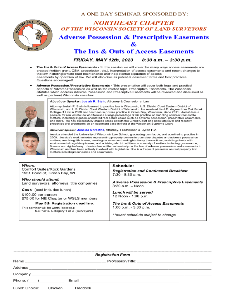 Fillable Online Adverse Possession & Prescriptive Easements & The Ins ...