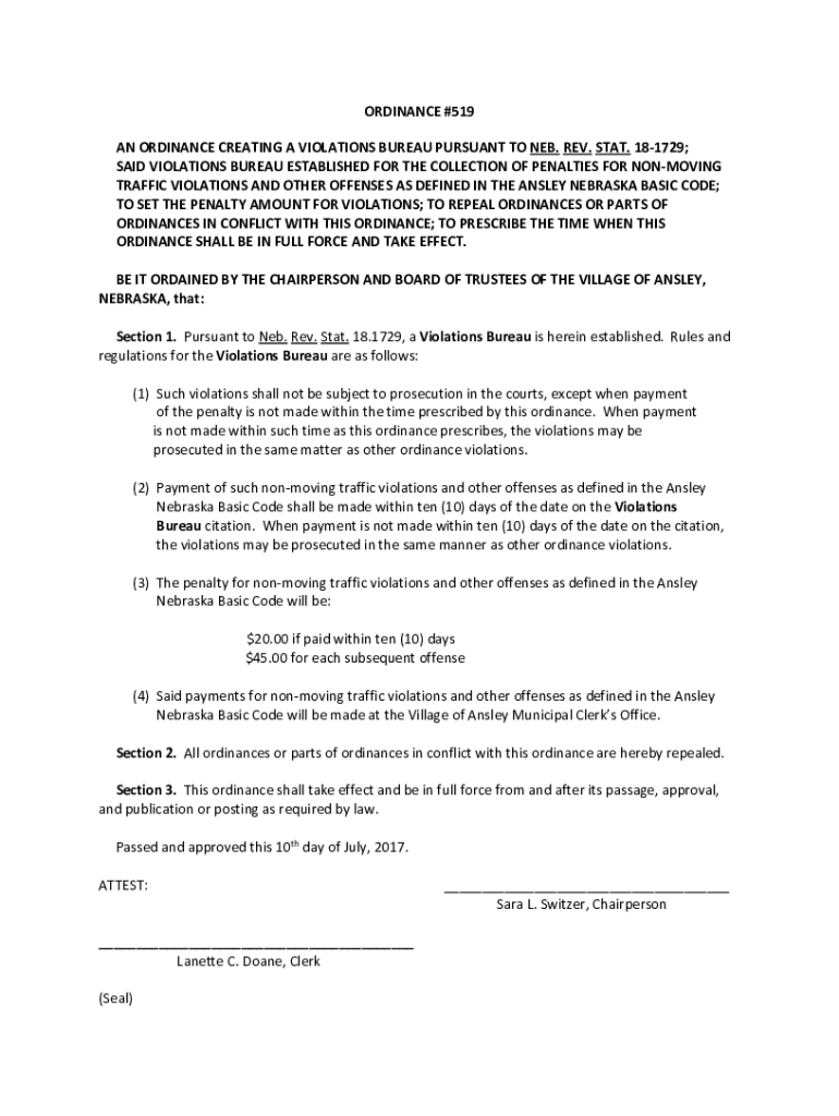 Fillable Online Appendix 3 WAIVER/FINE SCHEDULE City ordinance ... Fax ...