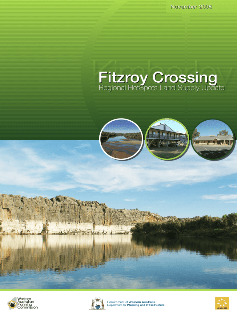 Fillable Online Fitzroy Crossing - Regional HotSpots Land Supply Update ...