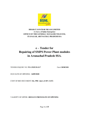 Fillable Online Repairing of SMPS Power Plant modules Fax Email Print ...