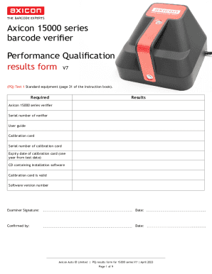 Fillable Online Installation and Operational Qualification results form ...