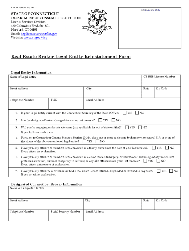 Fillable Online Reinstatement Instructions for Individual Real Estate ... Fax Email Print ...