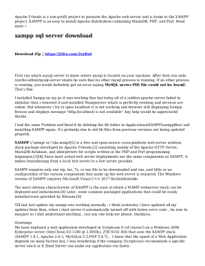 Fillable Online What is XAMPP? - Apache Friends - Digital Universe Fax ...