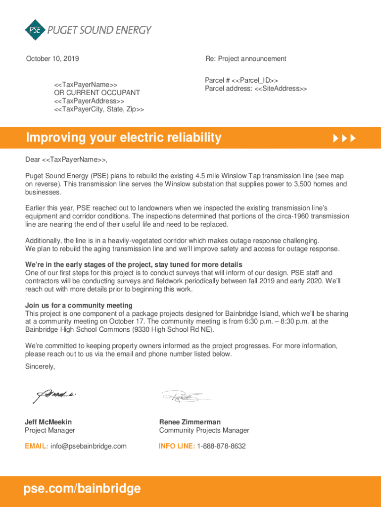 Fillable Online Puget Sound Energy files two-year electric and natural gas ... Fax Email Print ...