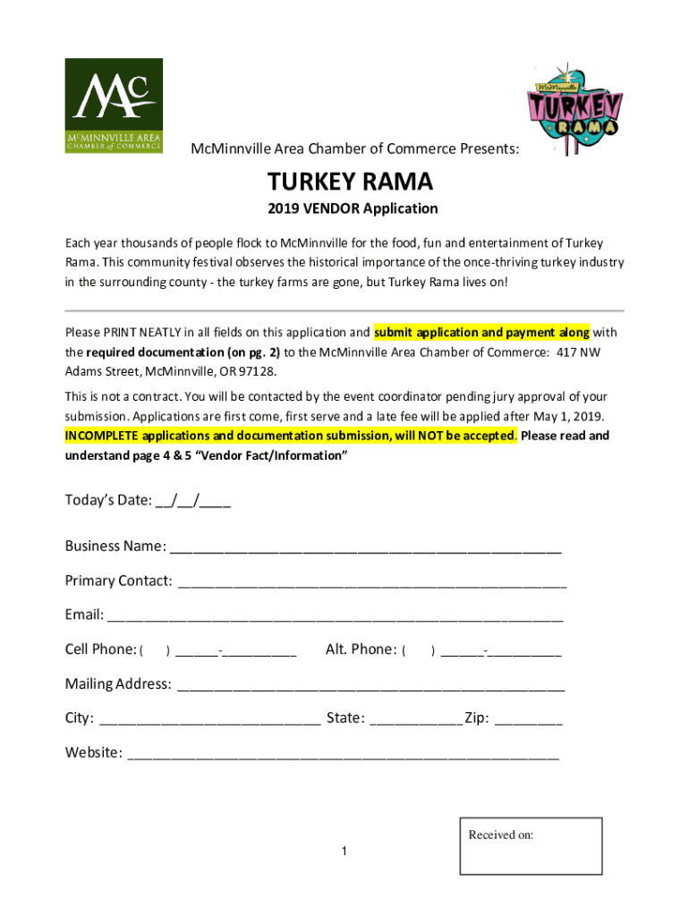 Fillable Online Turkey Rama had good run; some will mourn its passing ...