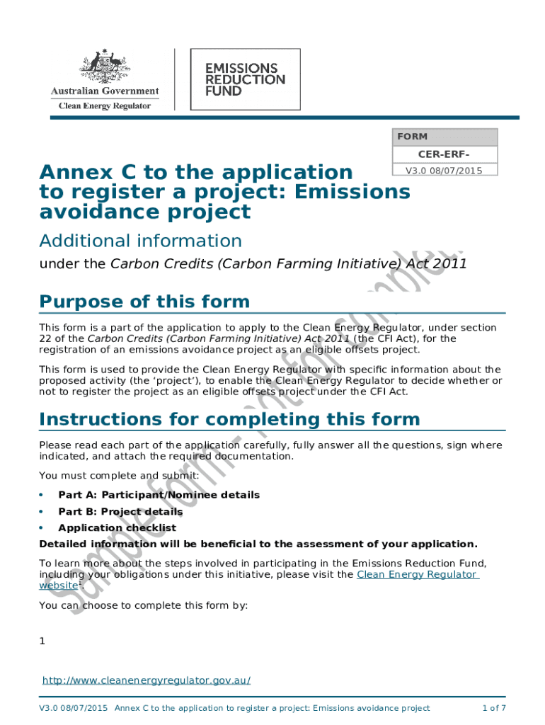 Sample project application Annex 003 emissions avoidance projects Doc ...