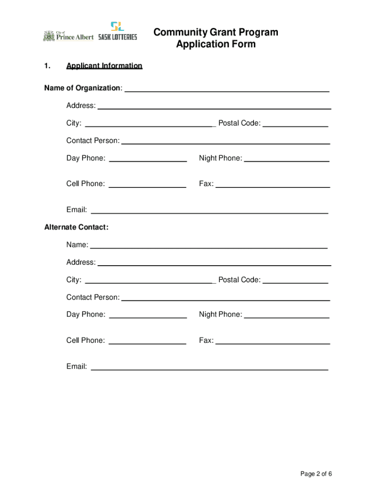 Fillable Online FY 2024 Community Project Funding Request Application Fax Email Print - pdfFiller