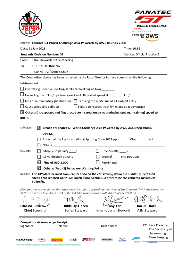 Fillable Online Drivers and entrant's briefing notes Fax Email Print ...
