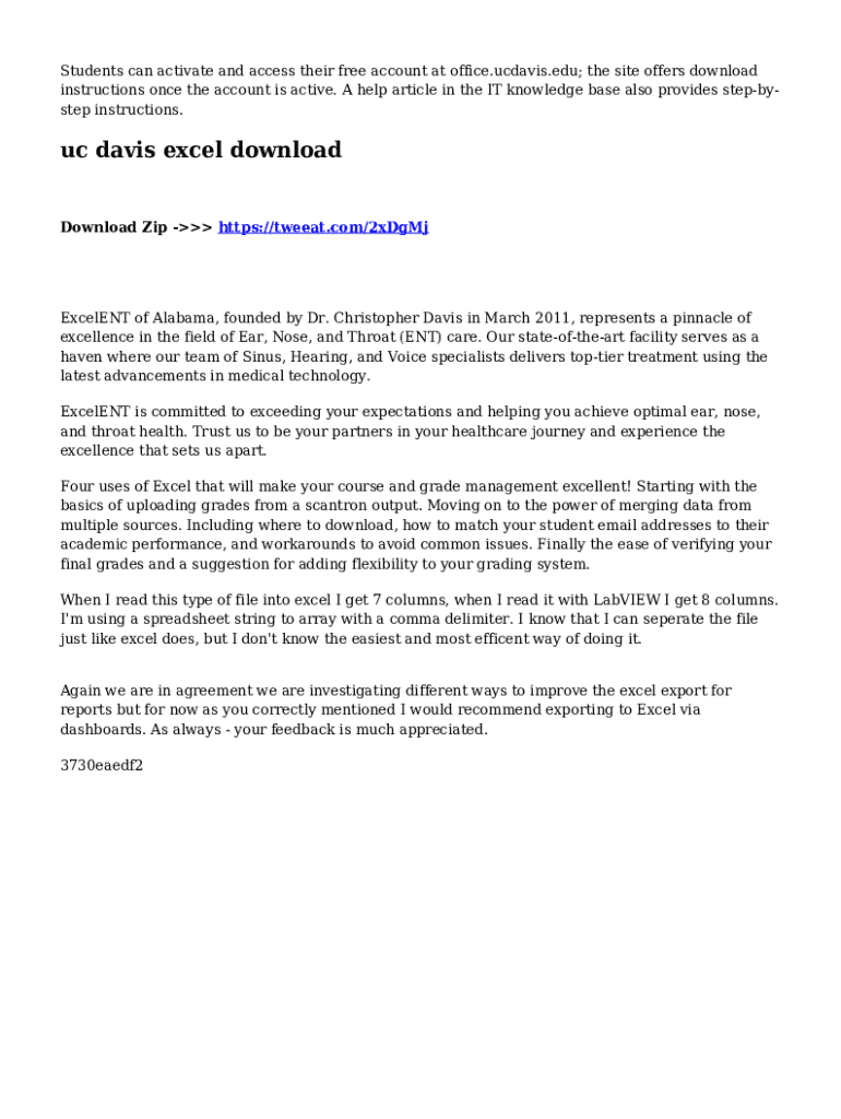 Fillable Online Free Microsoft Office 365 is now available for all UC Davis ... Fax Email Print ...