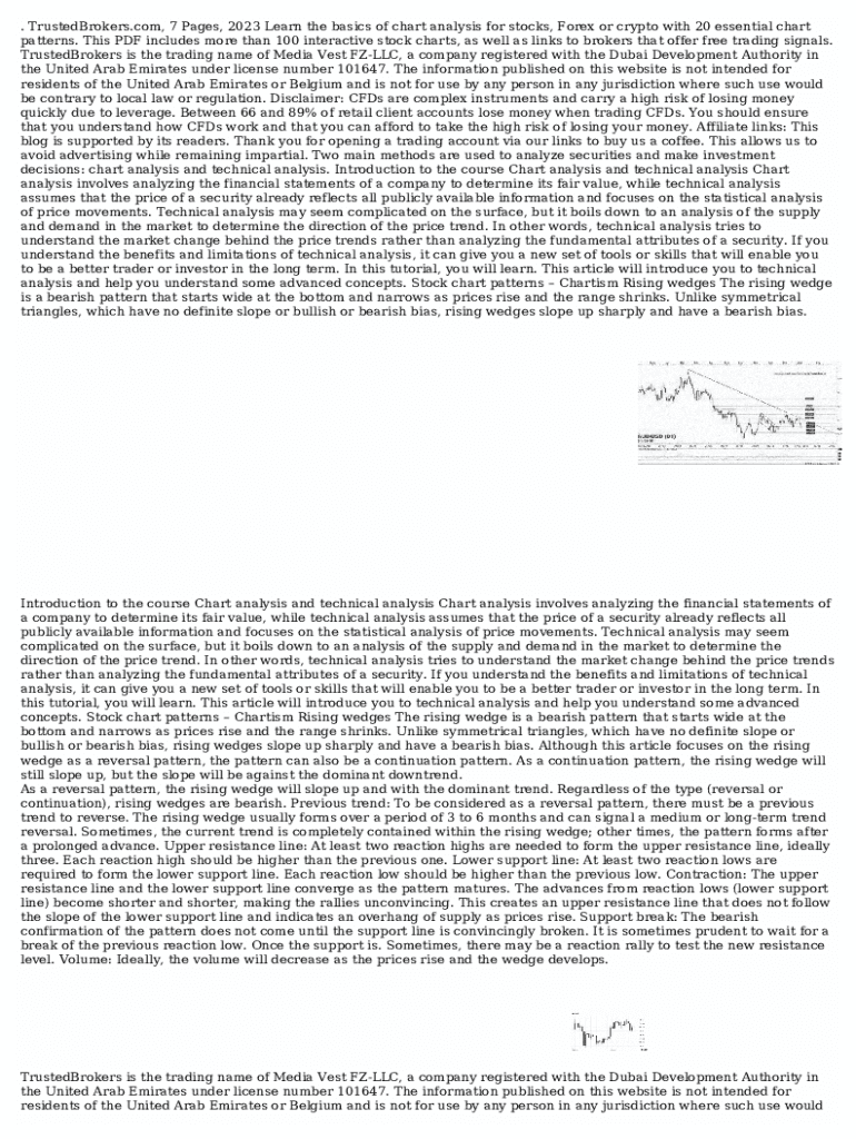 Fillable Online Chart Patterns Cheat Sheet FREE Download Fax Email ...