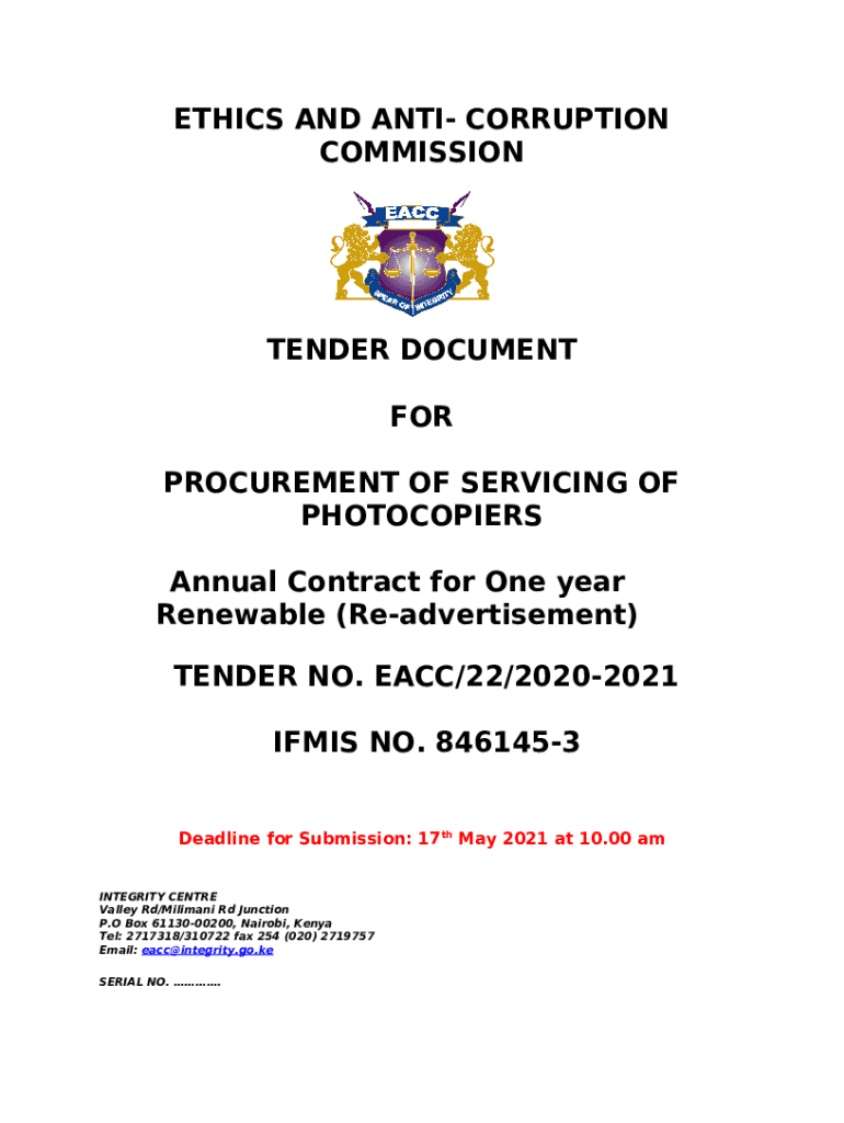 ethics and anti- corruption commission request for proposal for Doc ...