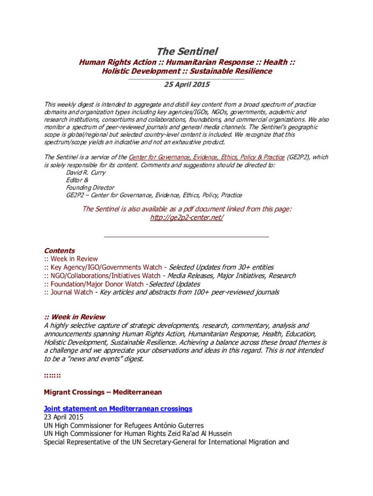 Fillable Online Human Rights Action :: Humanitarian Response :: Health ...