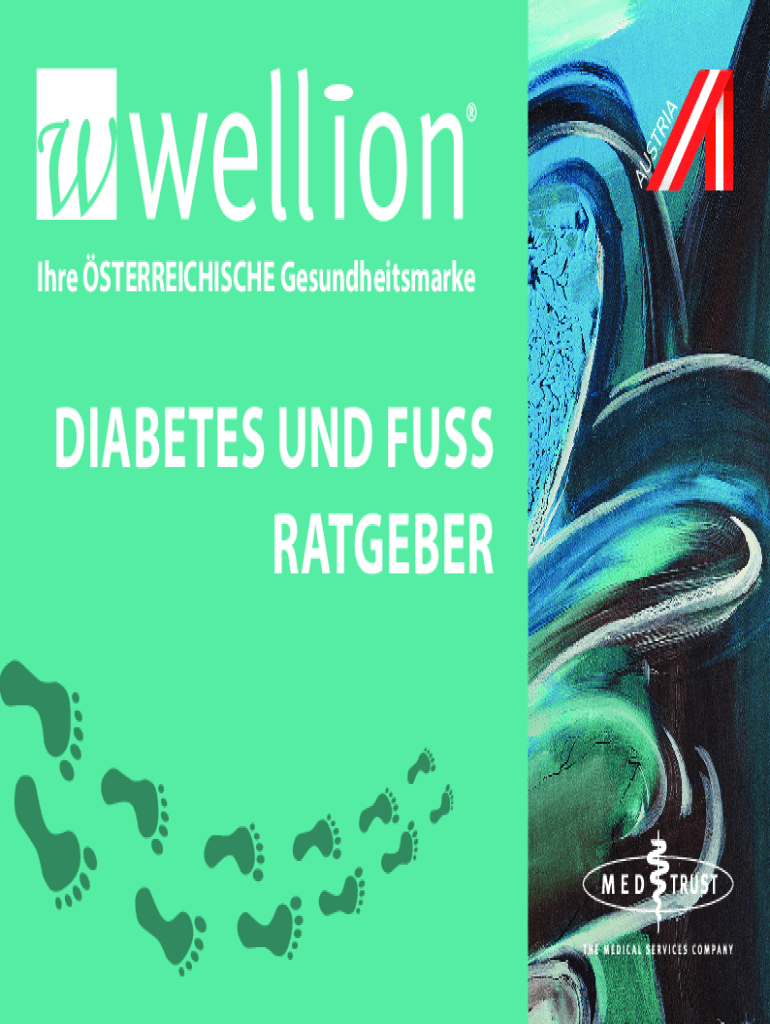 Ausfüllbar Online DIABETES UND FUSS RATGEBER - Wellion.at Fax Email ...