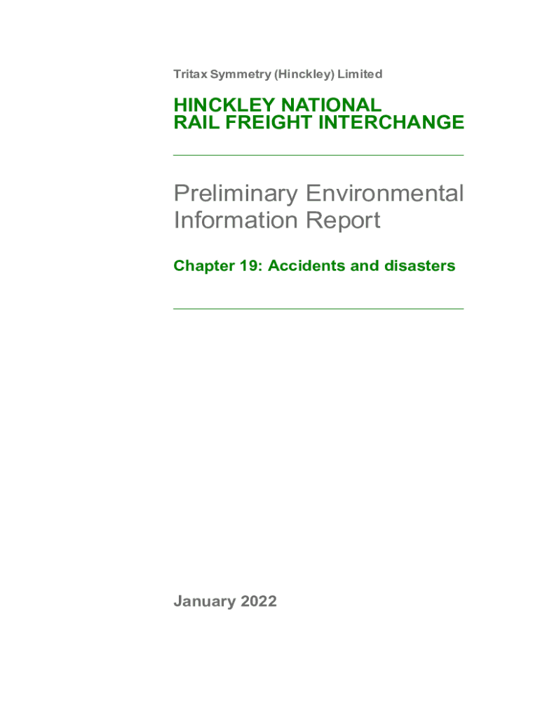 Fillable Online Hinckley National Rail Freight Interchange Scheme Fax ...