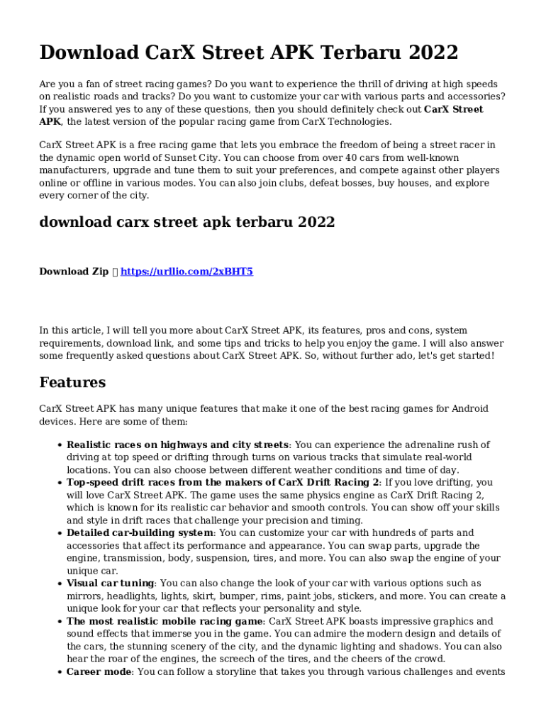 Fillable Online Download Nfs Most Wanted Android, 3 It Is A High ...