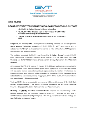 Fillable Online Grand Venture Technology Ltd - Company Profile and News ...