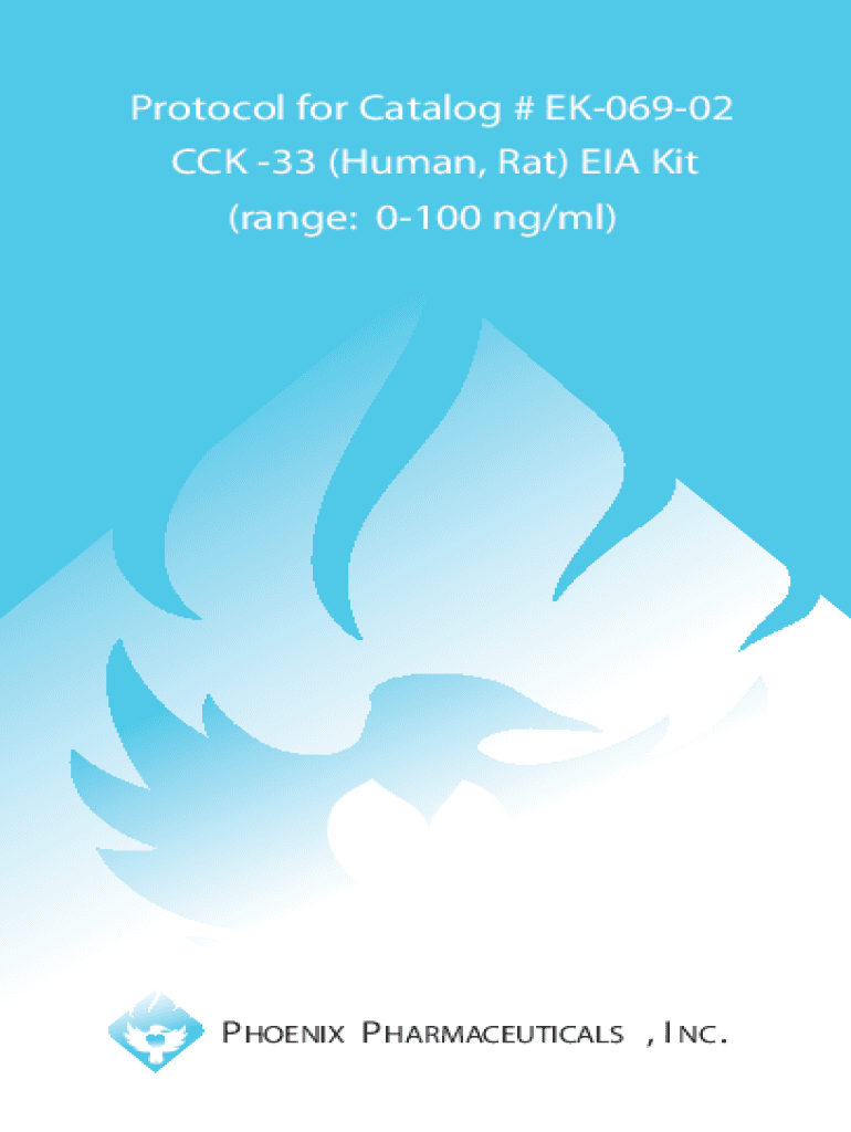 Fillable Online 33 (Human, Rat) EIA Kit (range: 0-100 ng/ml) Fax Email Print - pdfFiller