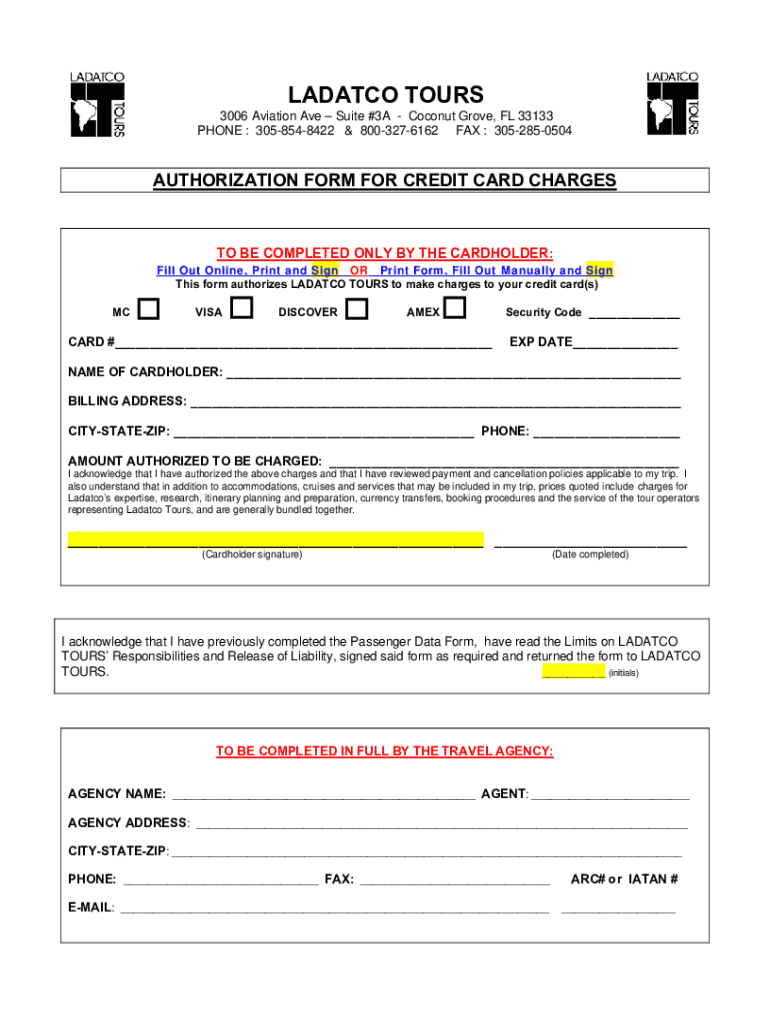Fillable Online CREDIT CARD AUTH FORM with CVV.doc Fax Email Print - pdfFiller