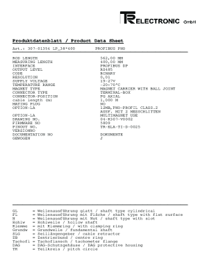 Fillable Online Data Sheet - R-SeriesRH PROFIBUS Fax Email Print ...