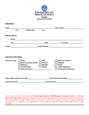 Fillable Online Student Demographic Sheet - Flu Clinic Fax Email Print - pdfFiller