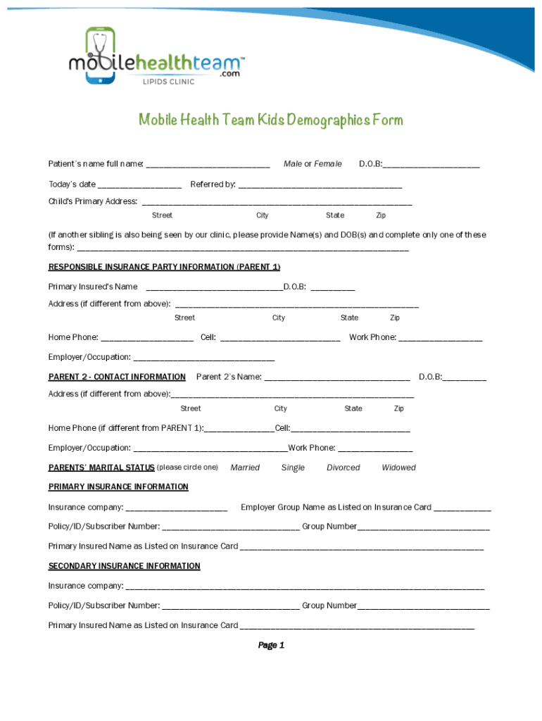Fillable Online 20200222 - Kids Demographics.docx Fax Email Print ...