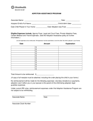 Fillable Online Adoption Assistance - California Department of Social ...