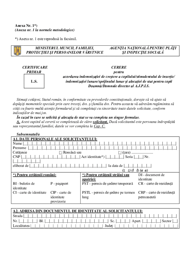 Fillable Online 1 la normele metodologice) Fax Email Print - pdfFiller