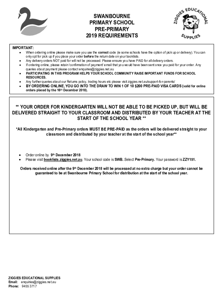 Fillable Online School Overview Swanbourne Primary School Fax Email ...