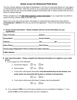 Fillable Online Field Packet Fax Email Print - pdfFiller