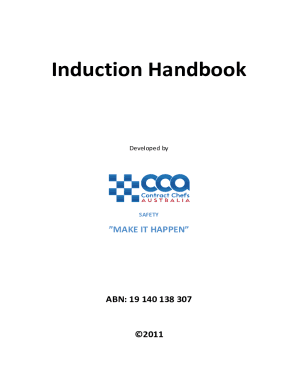 Fillable Online Contractor Induction Handbook Fax Email Print - pdfFiller