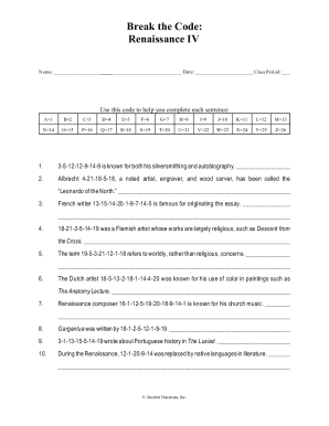 Fillable Online Renaissance 1.pdf - Break the Code Fax Email Print ...