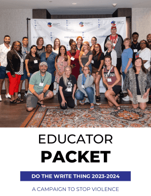 Fillable Online mbcc mt Do the Write Thing: The National Campaign to ...