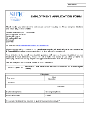 Internal Applications Doc Template | pdfFiller