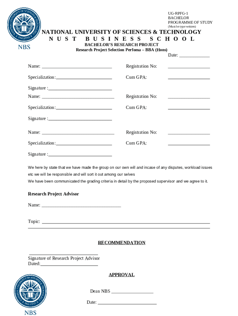 Research Group for BBA Doc Template | pdfFiller