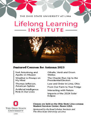 Fillable Online lima osu Lifelong Learning - Ohio State Lima Fax Email ...