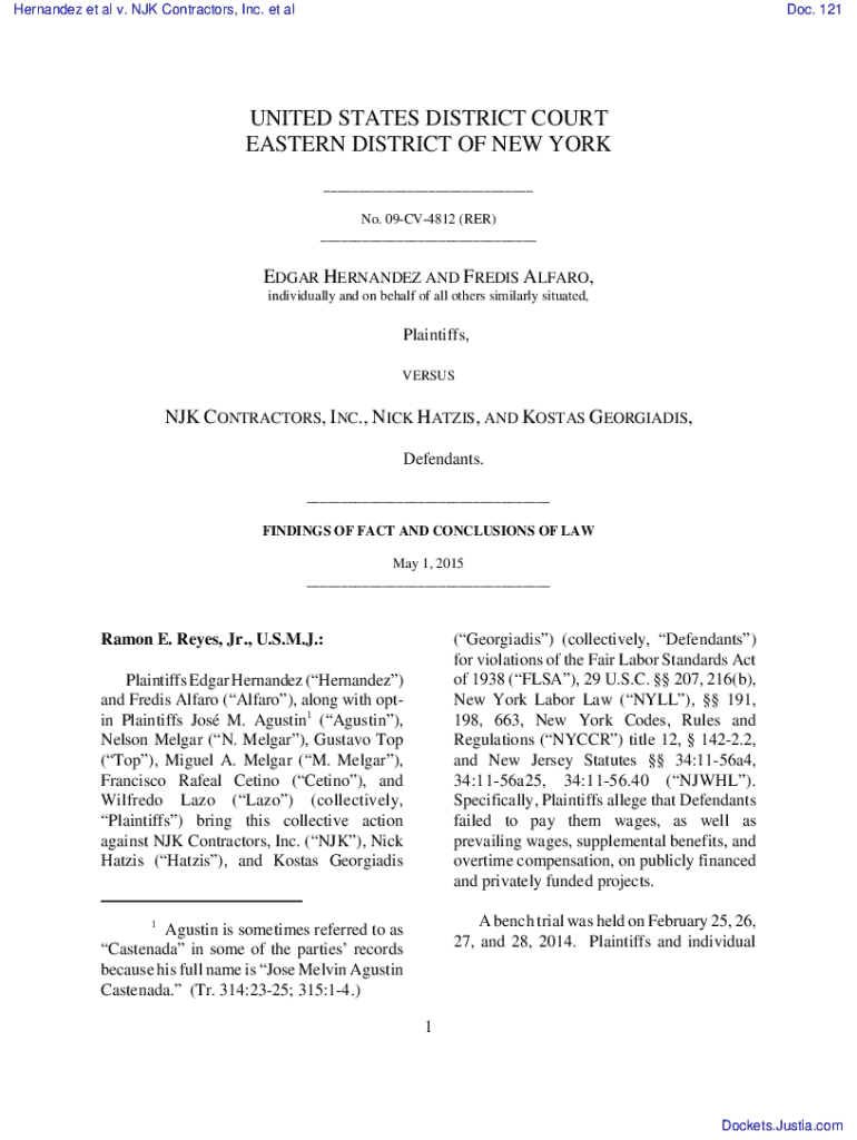 Fillable Online FINDINGS OF FACT AND CONCLUSIONS OF LAW. 1 Fax Email ...